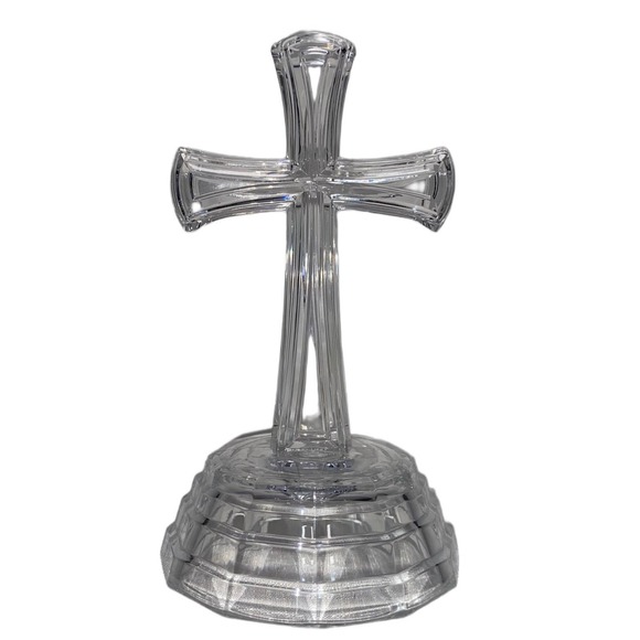 Deplomb | Accents | Vintage Deplomb Lead Crystal Cross Crucifix | Poshmark